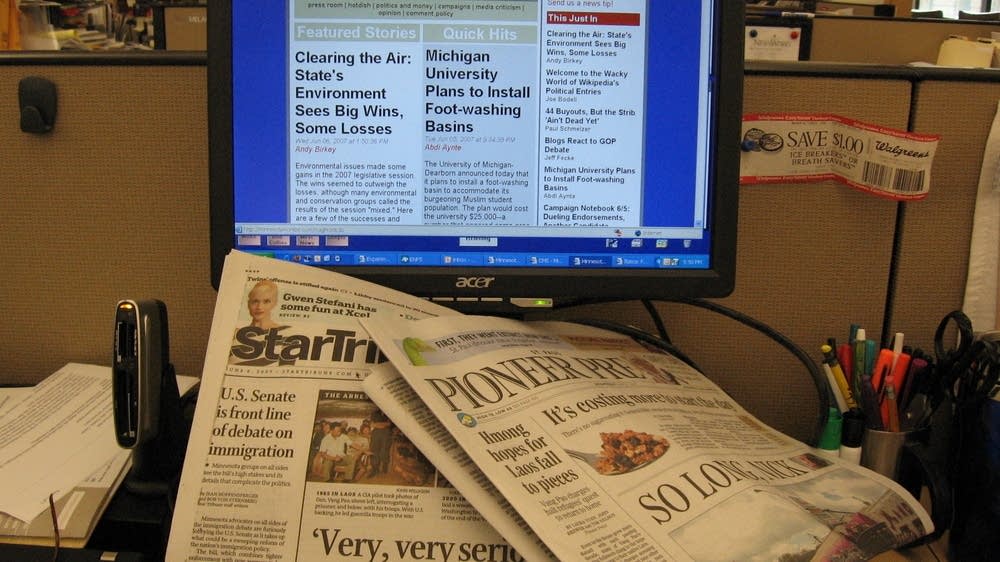 Newspaper cuts show increasing power of online alternatives | MPR News