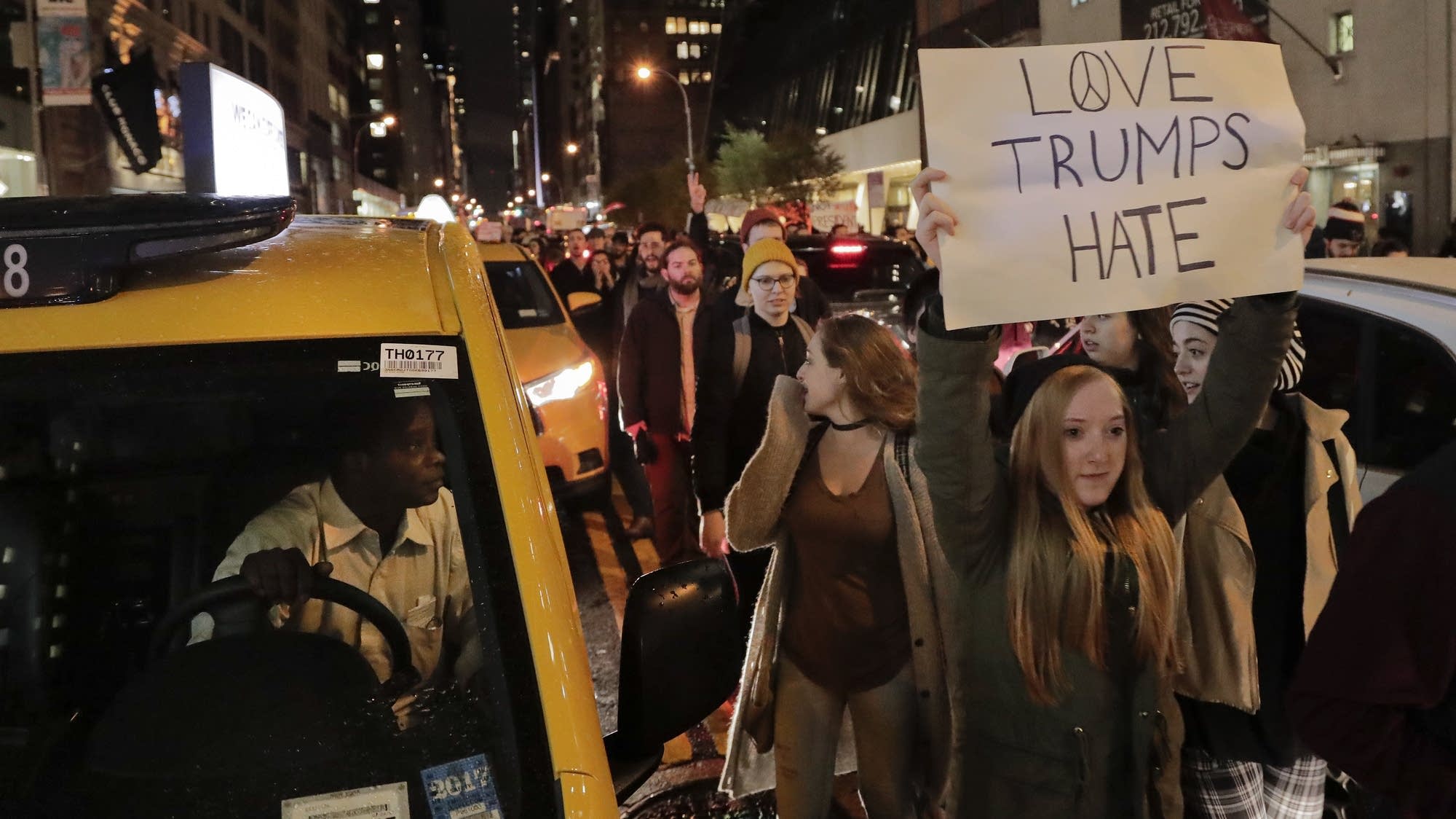 'Not my president:' Trump denounced in protests across US | MPR News
