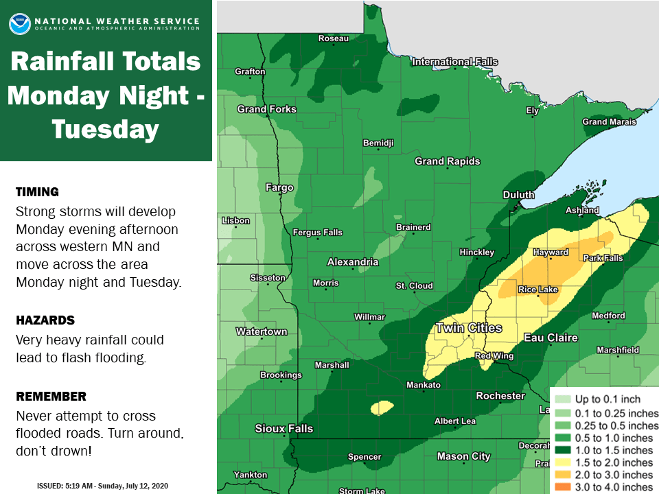 A gorgeous Sunday; thunderstorms return late Monday | MPR News