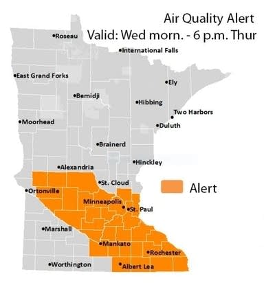 Air quality alert includes metro area today; dense fog advisory this a ...