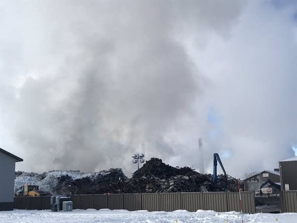 Becker recycling plant fire burns for 3rd day | MPR News