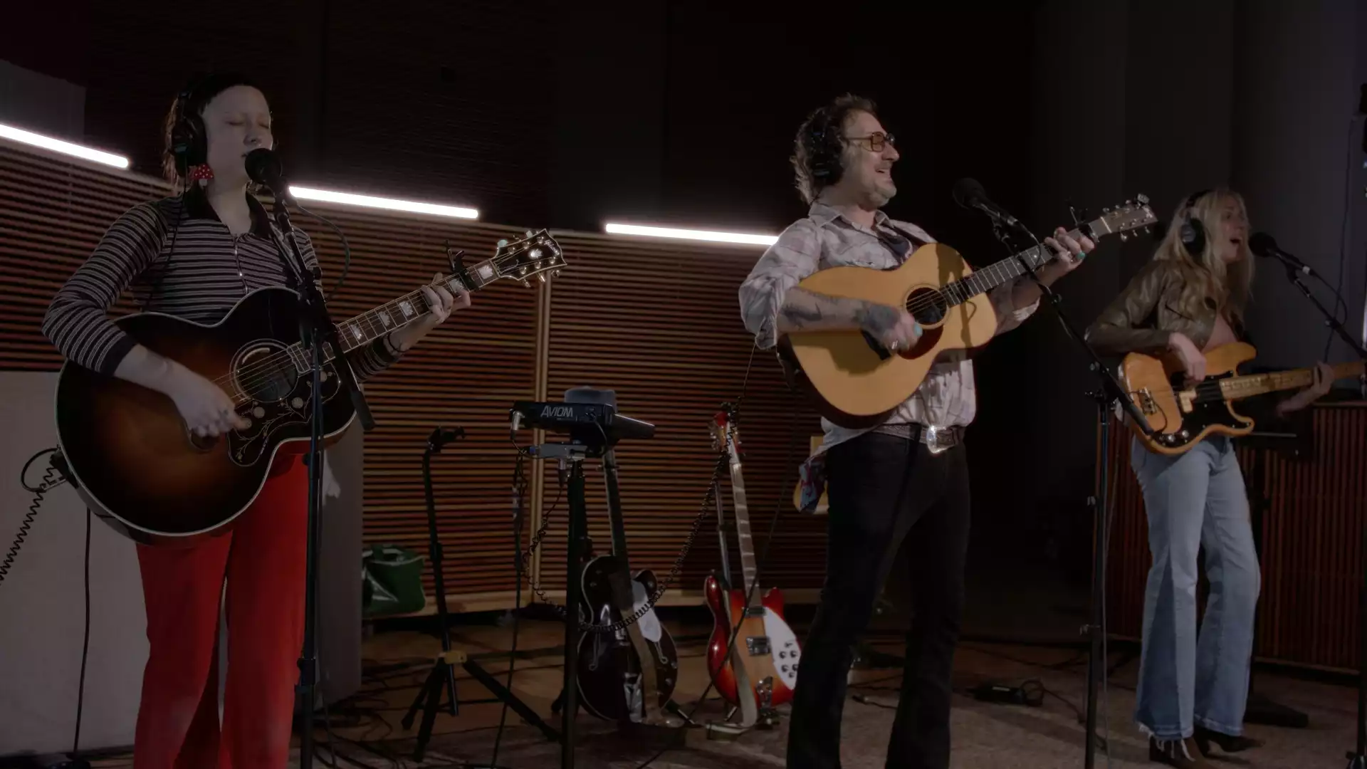 Turn Turn Turn play a session in The Current studio for Radio Heartland