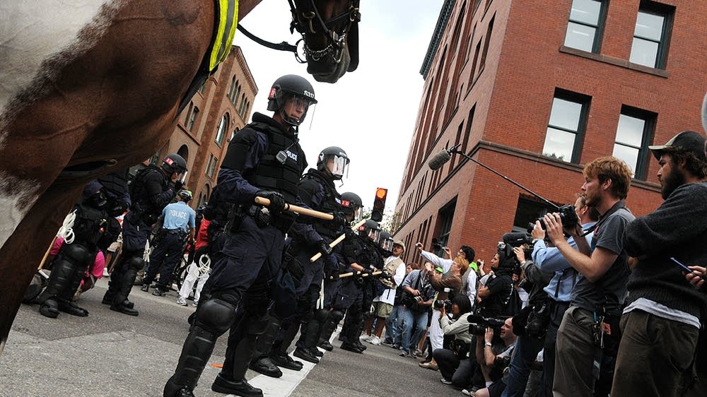 Police prepare for peaceful protests on day 3 of RNC | MPR News