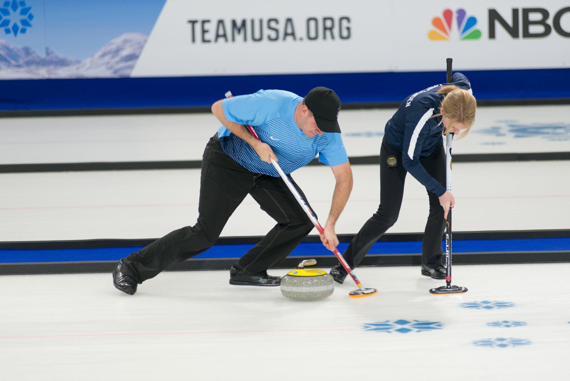 Photos: First ever mixed doubles curlers headed to the Olympics | MPR News