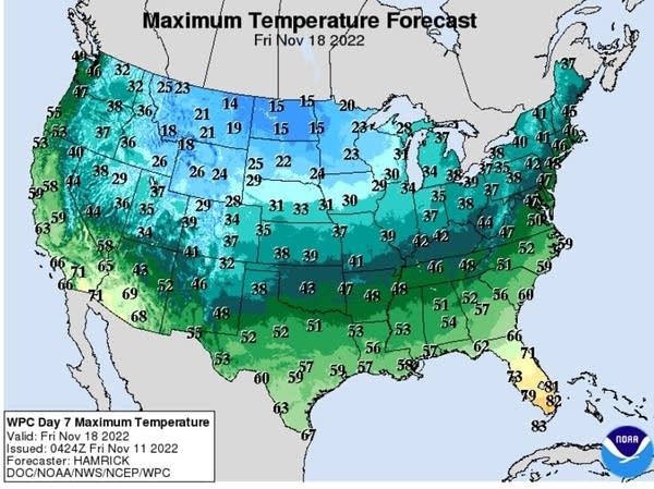 Snow tapering up north; cold weekend, cold week ahead | MPR News