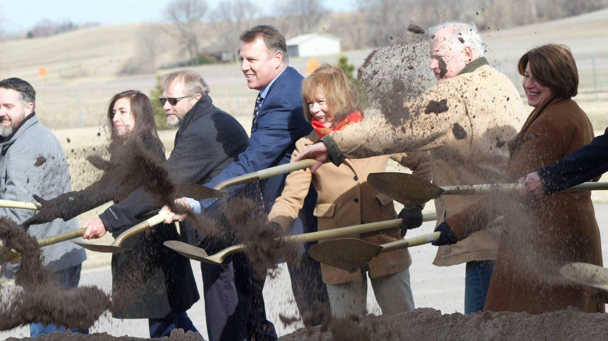 Officials celebrate start of U.S. Highway 14 expansion project in ...