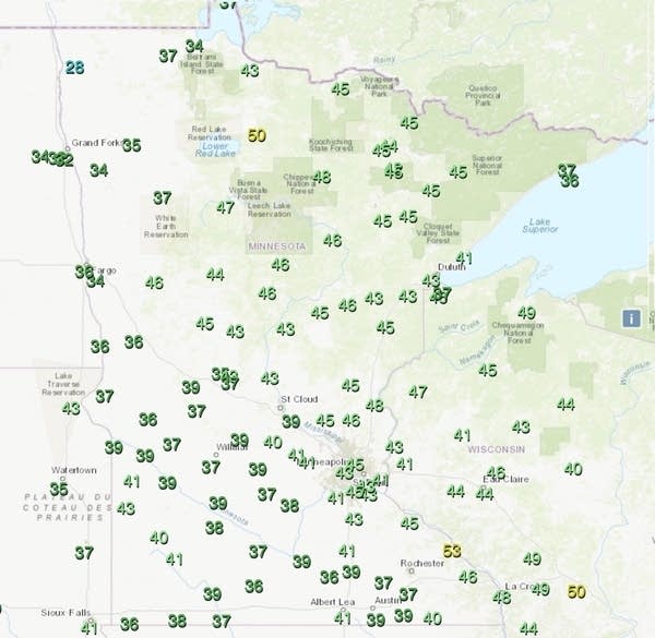 Windy, cooler; 30s, near 40 return for the weekend | MPR News