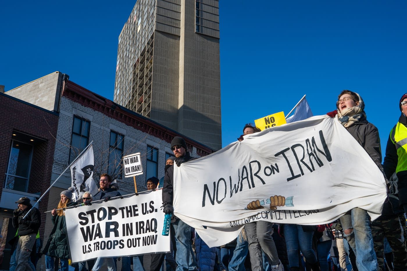 'People my age have only been alive for war': Minneapolis marchers ...