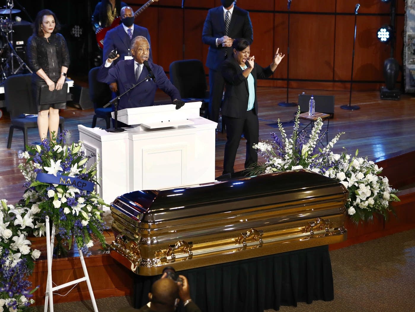 Freddy E Funeral Open Casket