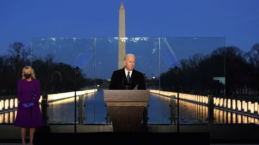 Biden arrives for inauguration with big plans, big problems | MPR News