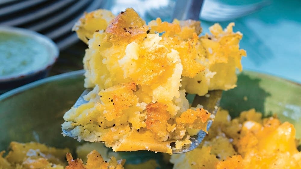 Smashed Roast New Potatoes with Garlic and Rosemary | The Splendid Table