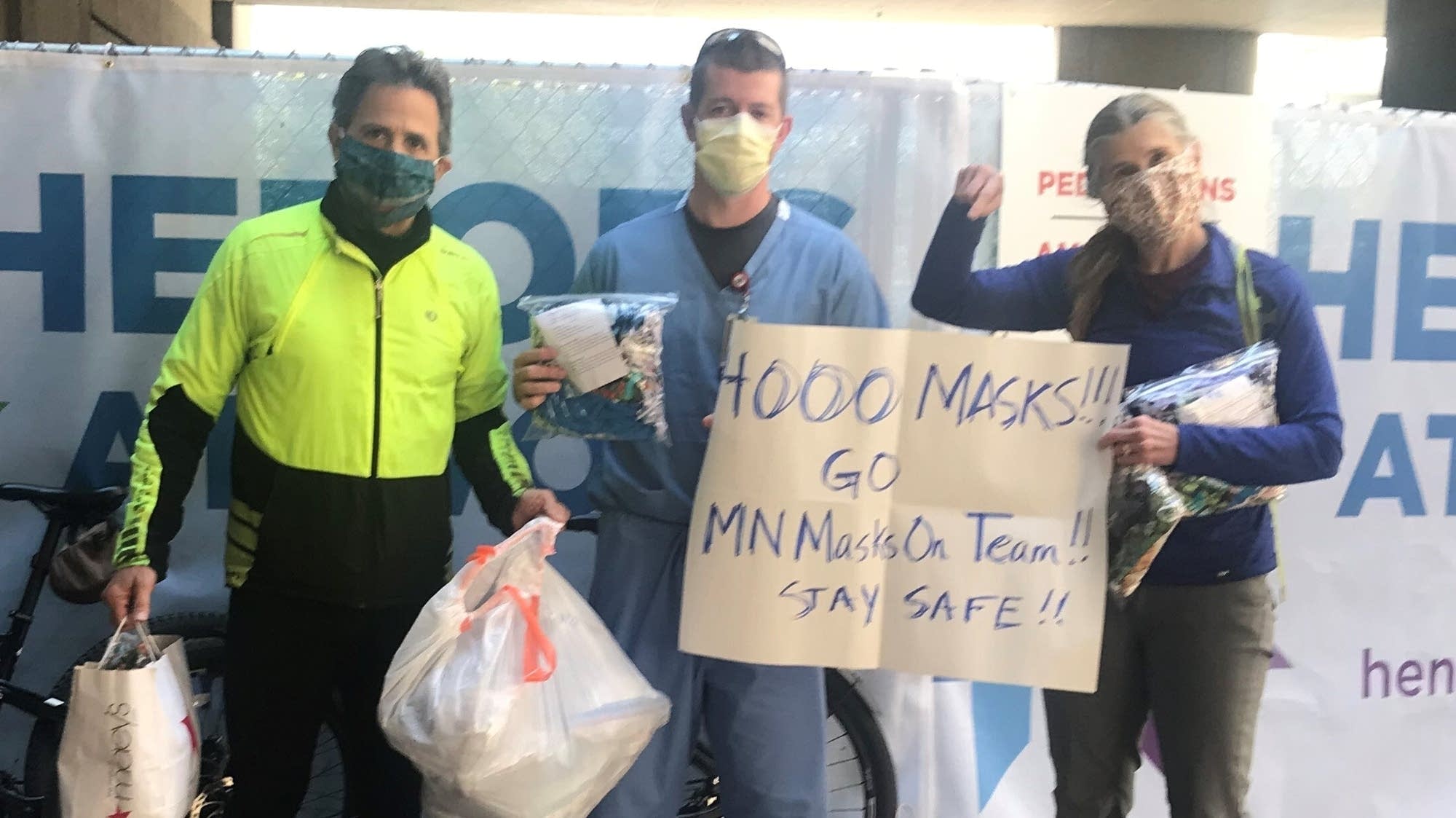 Volunteers deliver thousands of masks to Hennepin Healthcare | MPR News