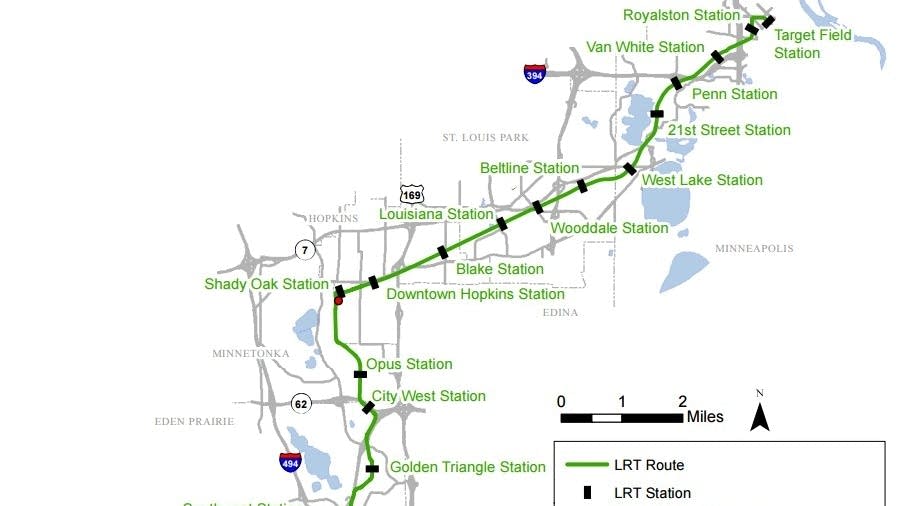 Audit shows that the Southwest light rail extension project is nine ...