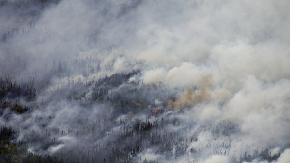 Aerial photos of the fire in BWCA | MPR News