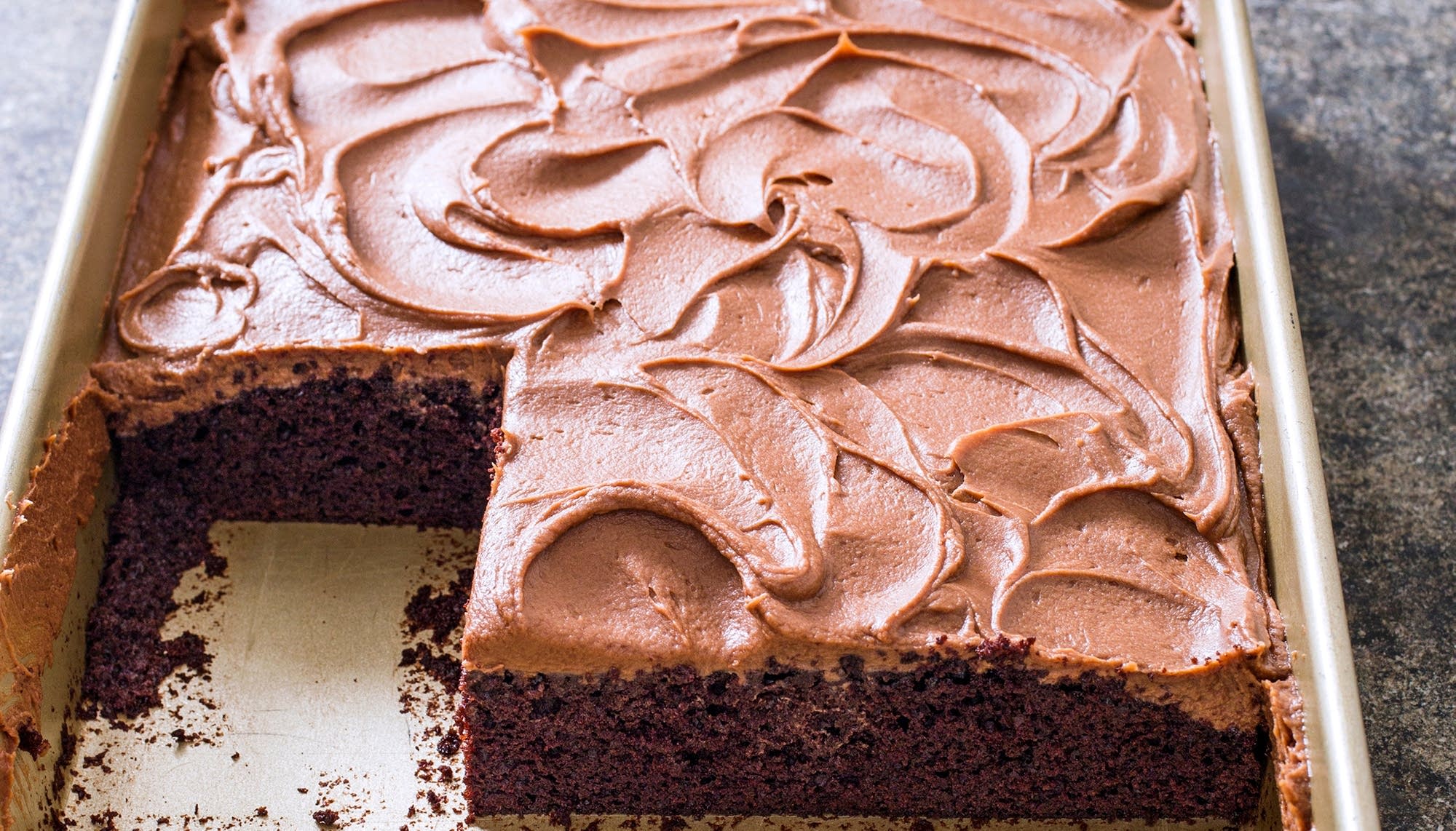Chocolate Sheet Cake With Milk Chocolate Frosting The Splendid Table Chocolate Sheet Cake With Milk Chocolate Frosting The Splendid Table