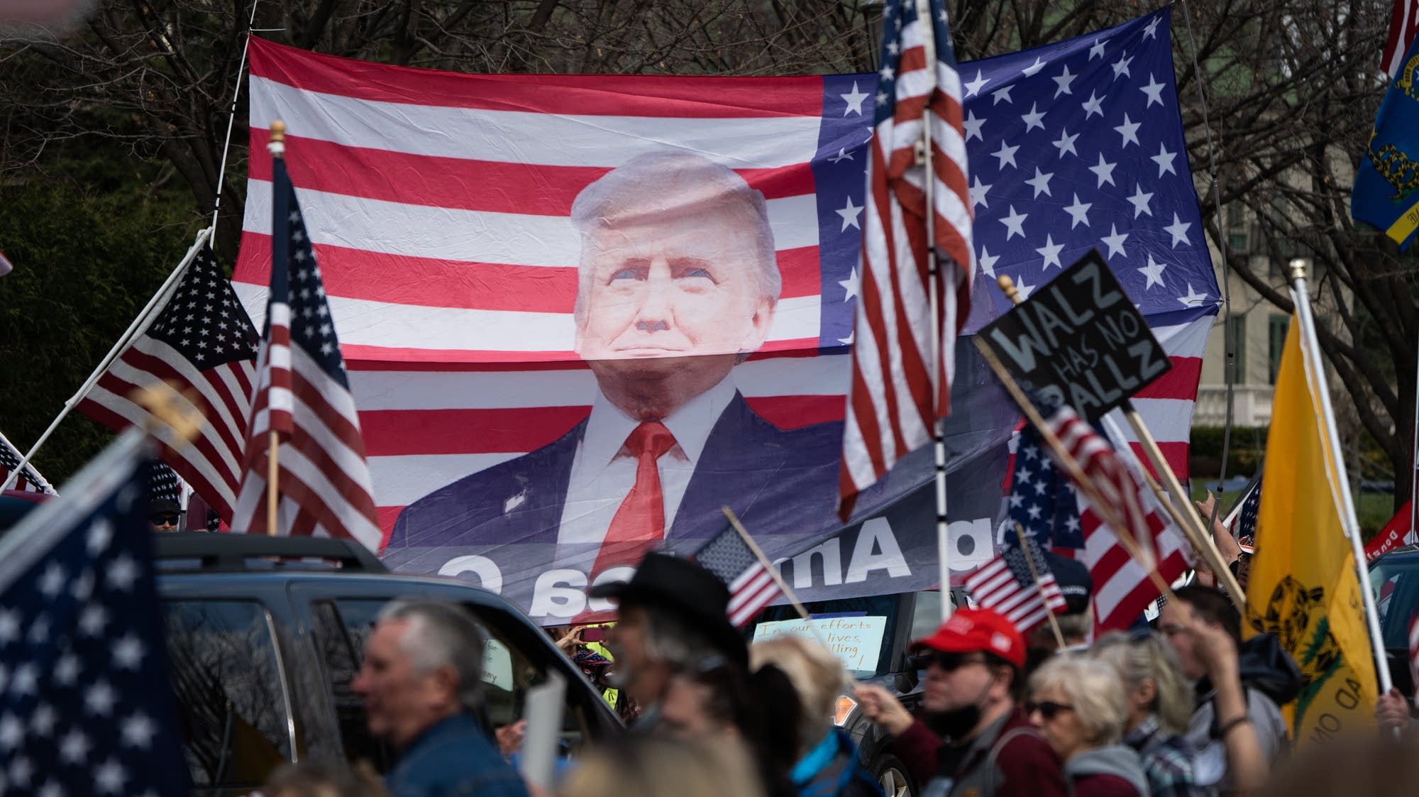 Photos: Pro-Trump protesters urge Gov. Walz to 'Liberate Minnesota ...