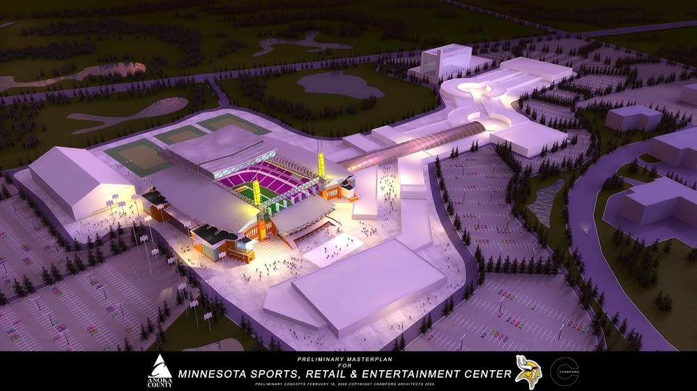 Wilf presents stadium plan to Blaine officials | MPR News