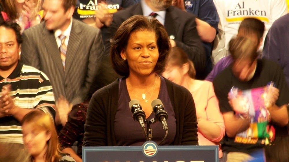 Michelle Obama fires up supporters in Minnesota | MPR News