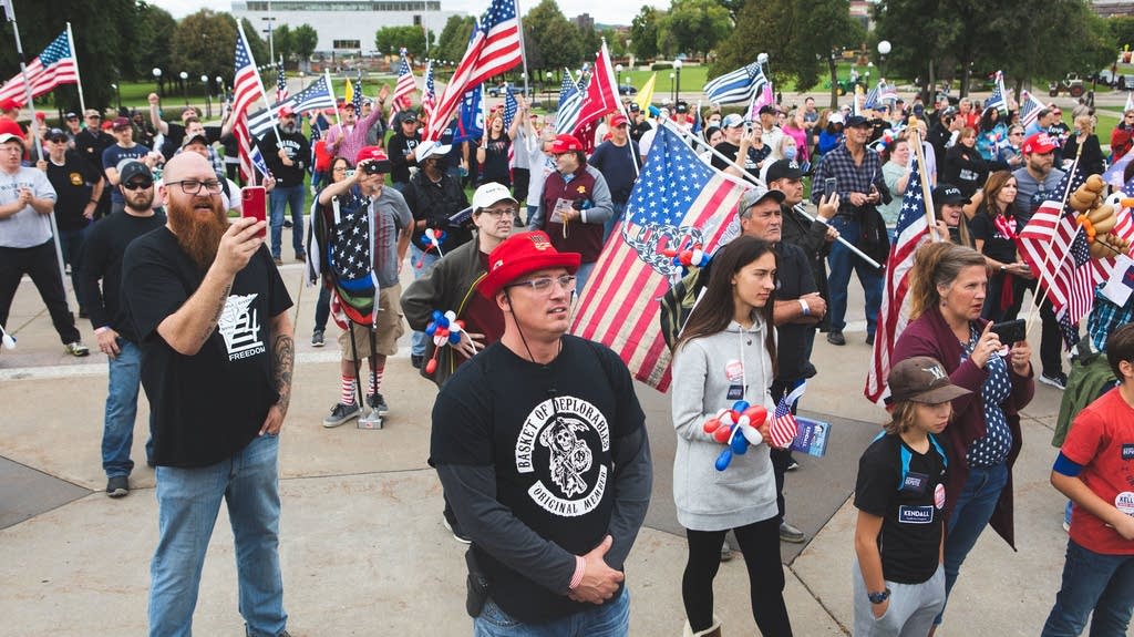Capitol rally targets Minnesota's COVID-19 state of emergency | MPR News
