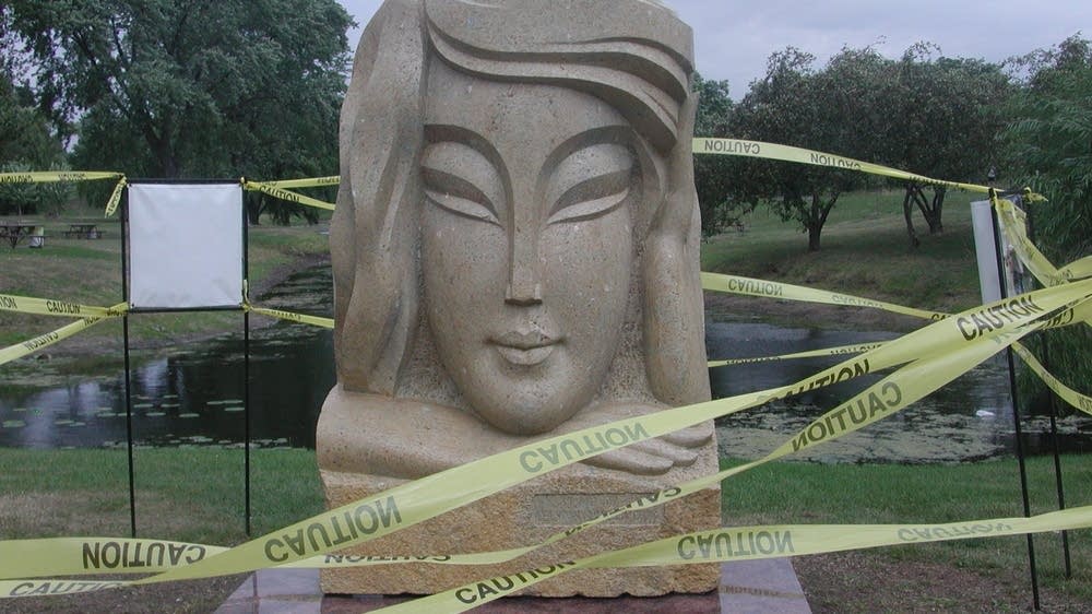 Vandalized sculpture restored ahead of schedule | MPR News