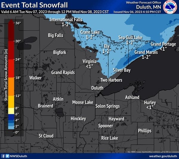 Winter weather advisory for northeast Minnesota | MPR News