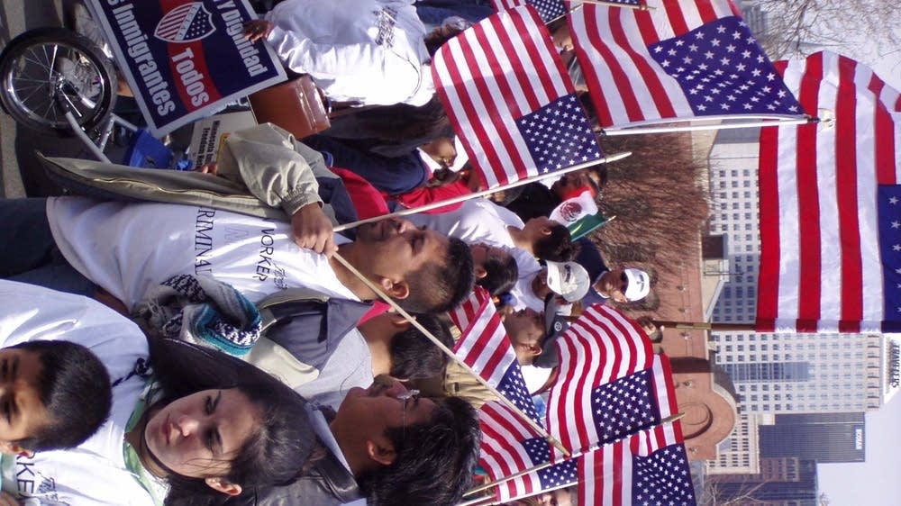 Thousands of immigrants march for rights | MPR News
