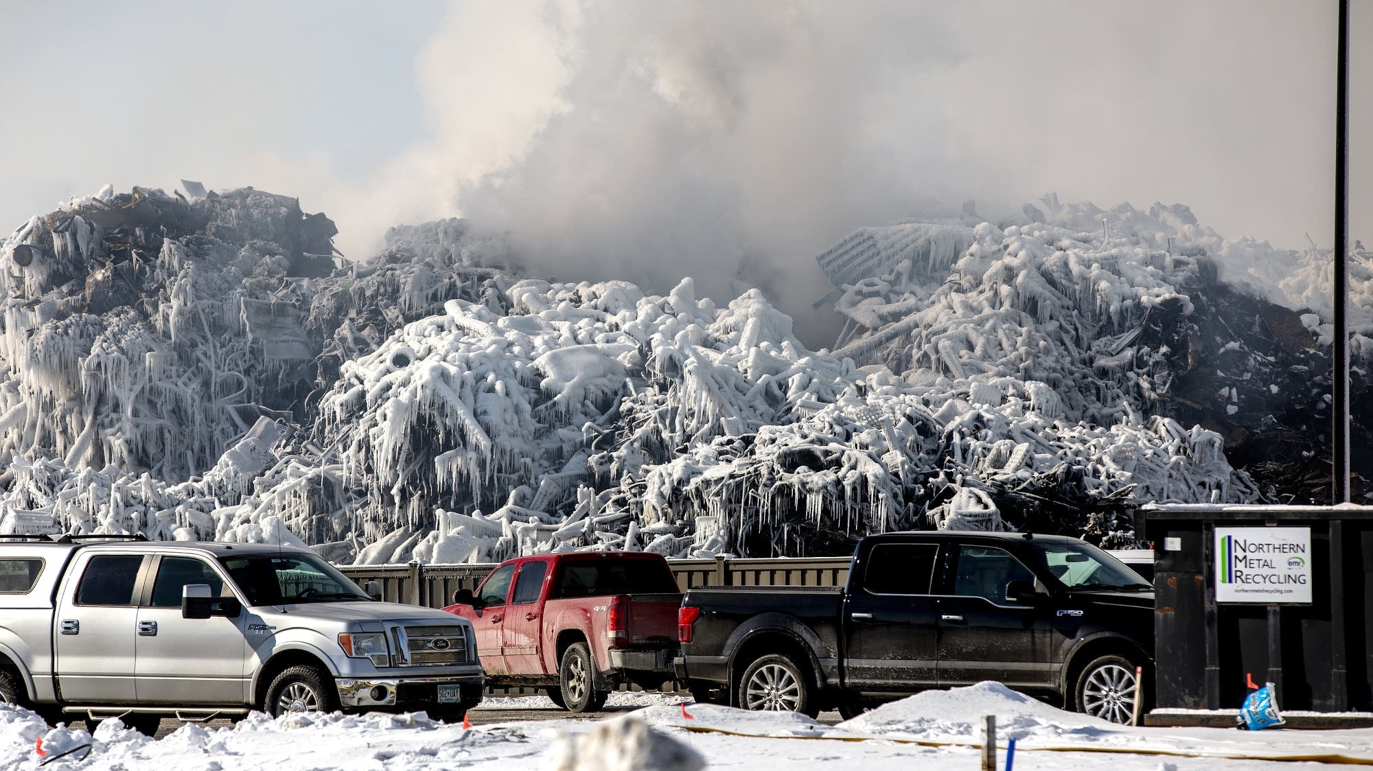 Becker recycling plant fire burns for 3rd day | MPR News