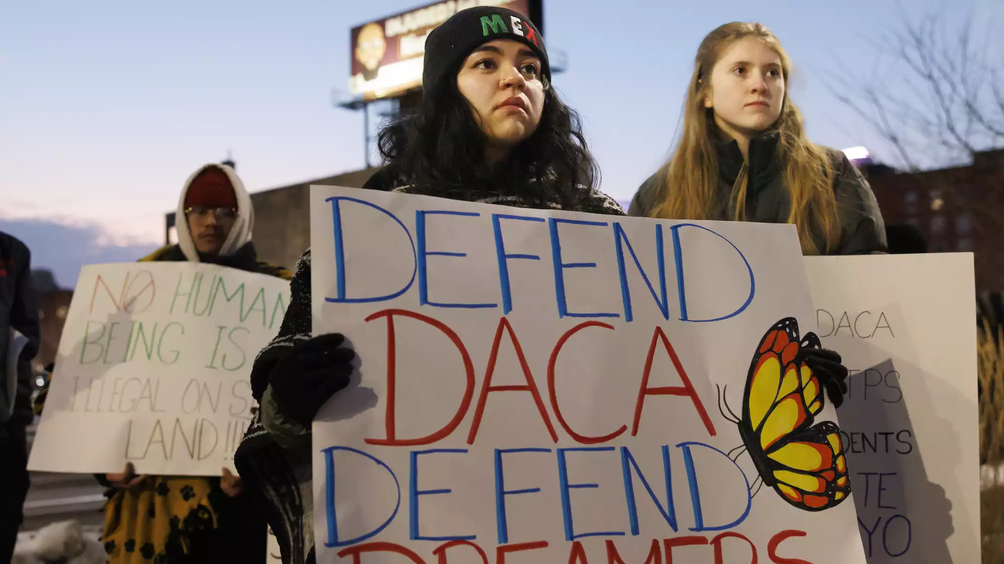 Protesters supporting Dream Act rally at Klobuchar's office | MPR News