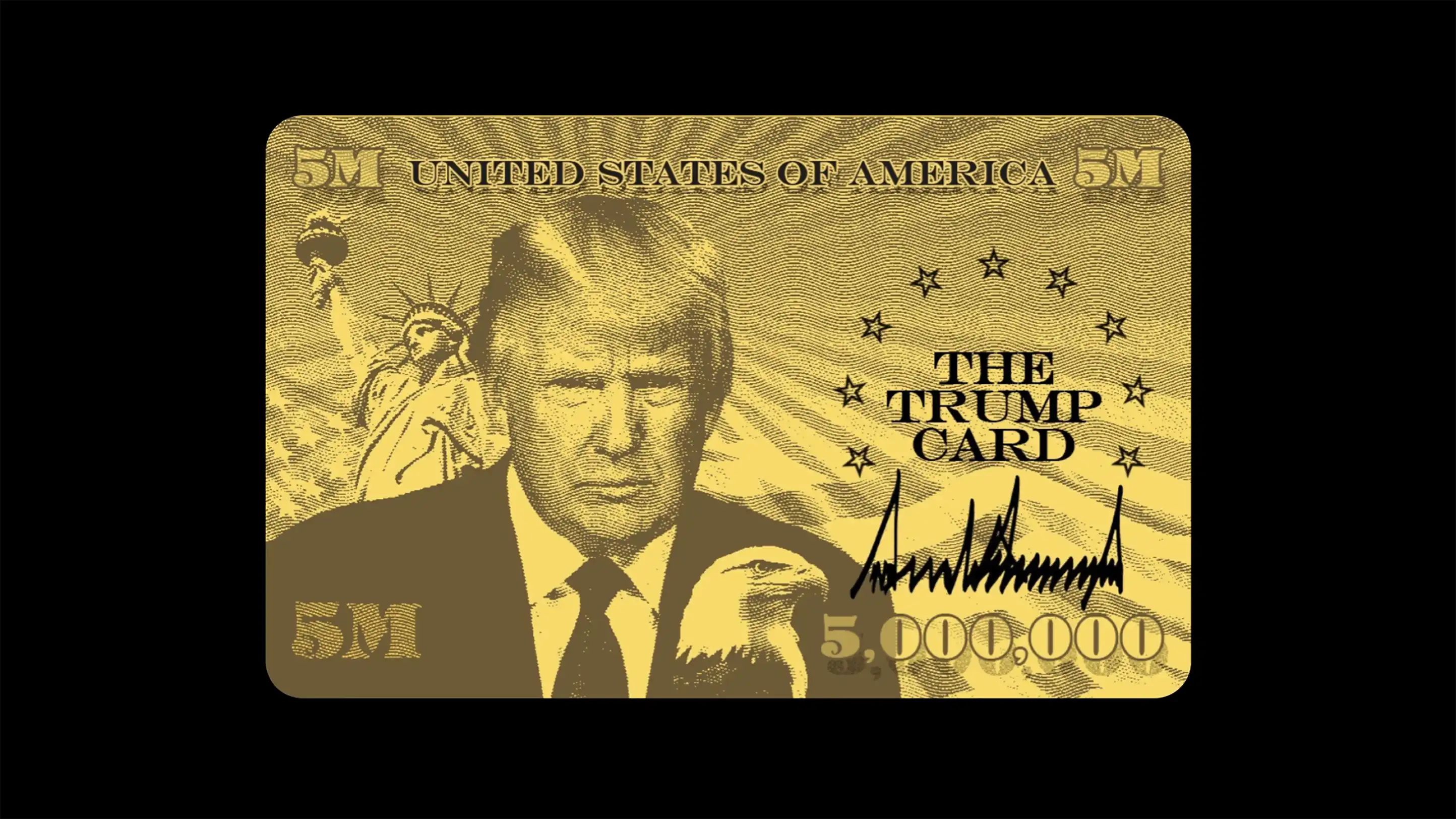 Who is the target market for Trump's "gold card" visa?
