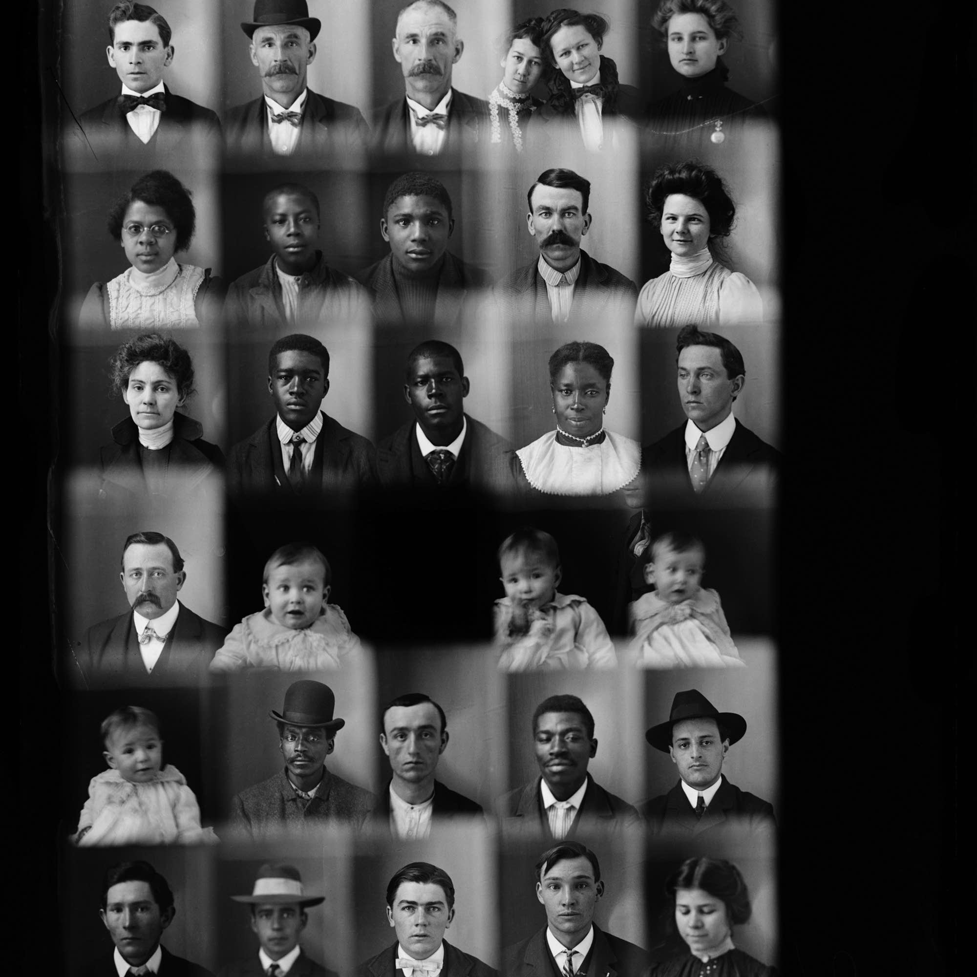 World History Collage Black And White