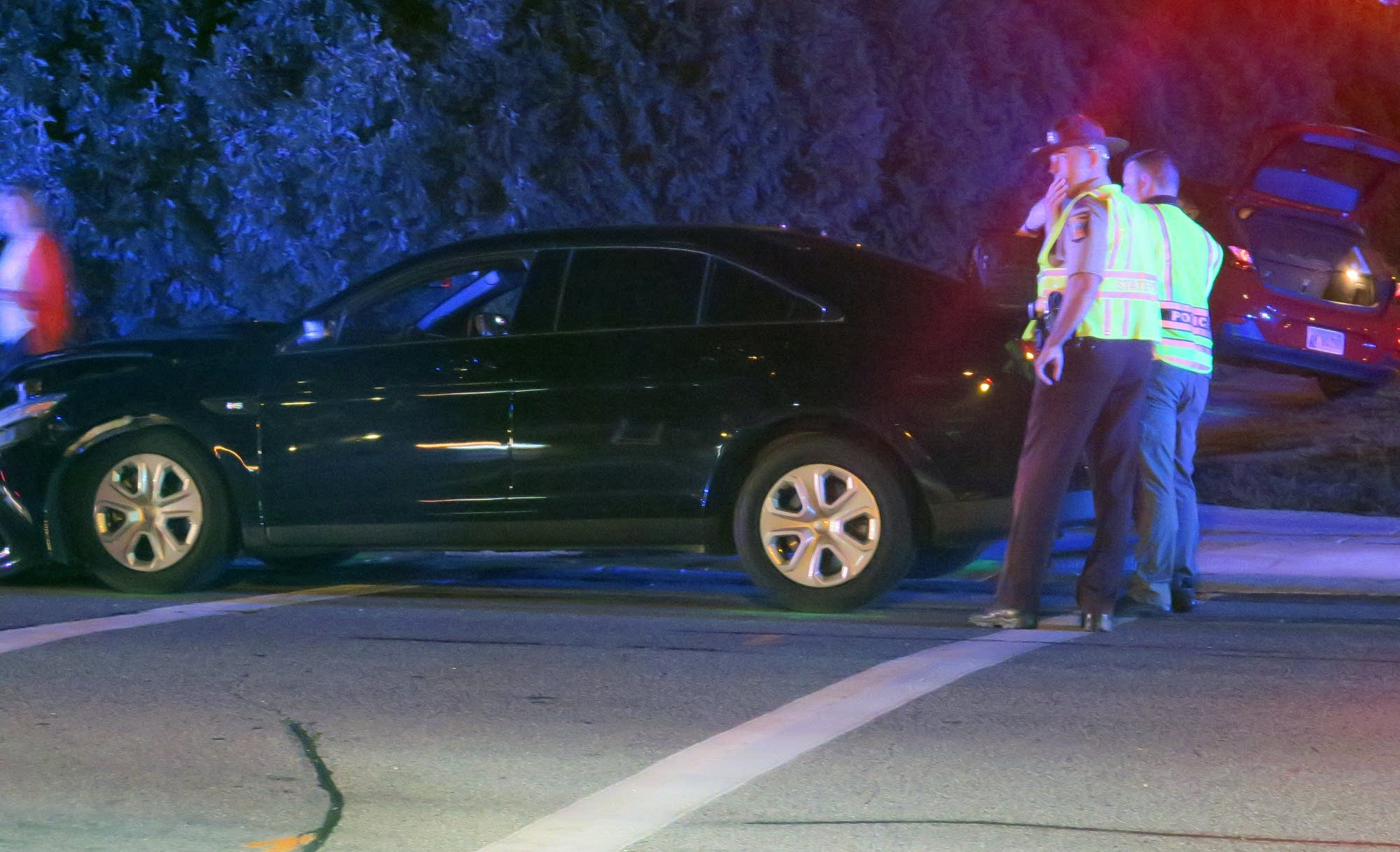 State Patrol car in governor's motorcade involved in crash | MPR News