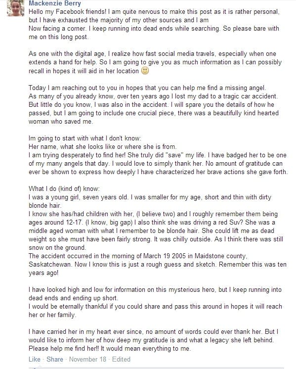 Facebook reunites teen with women who saved her 10 years ago | MPR News