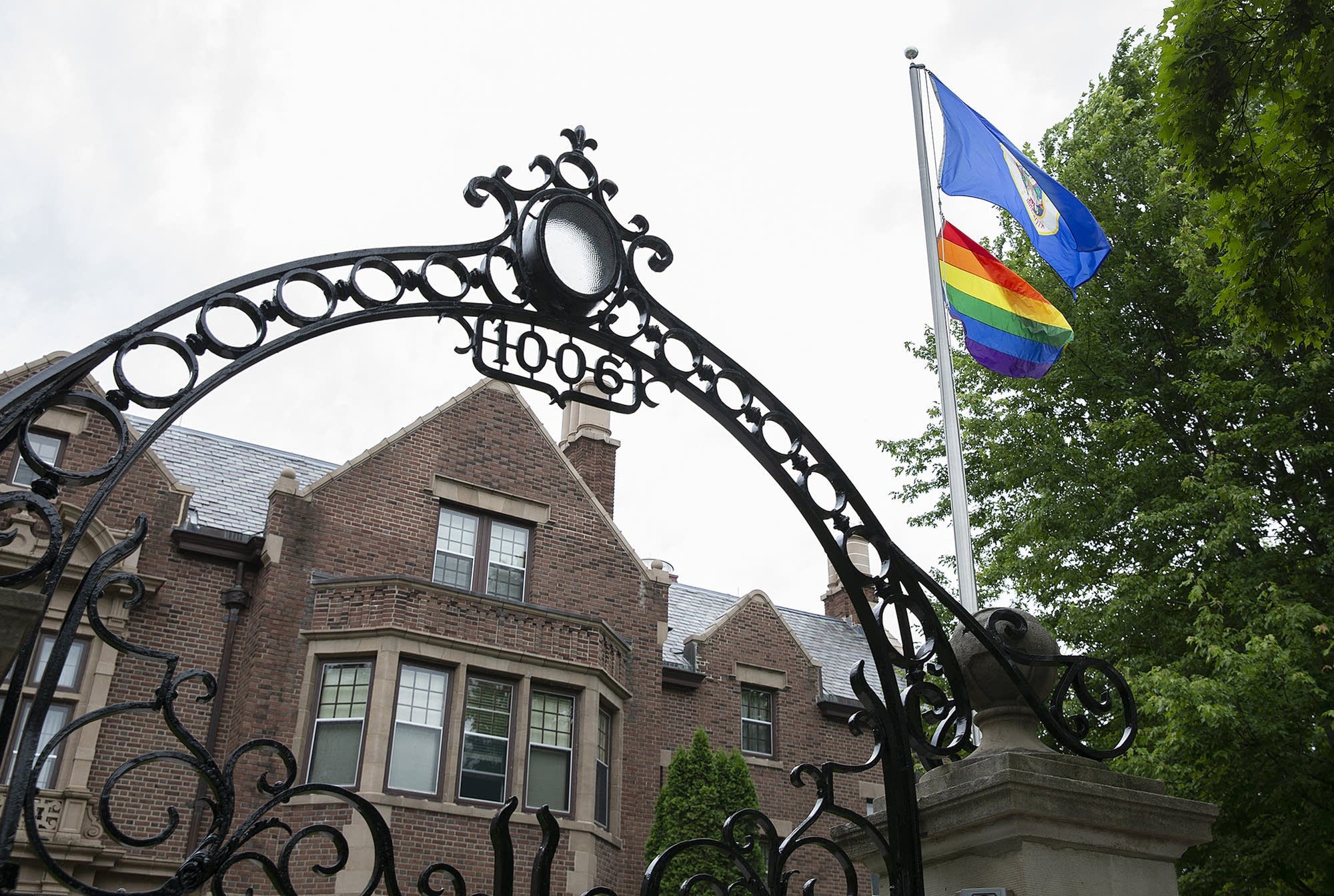 Pride flag flies at Minnesota governor’s mansion for first time | MPR News