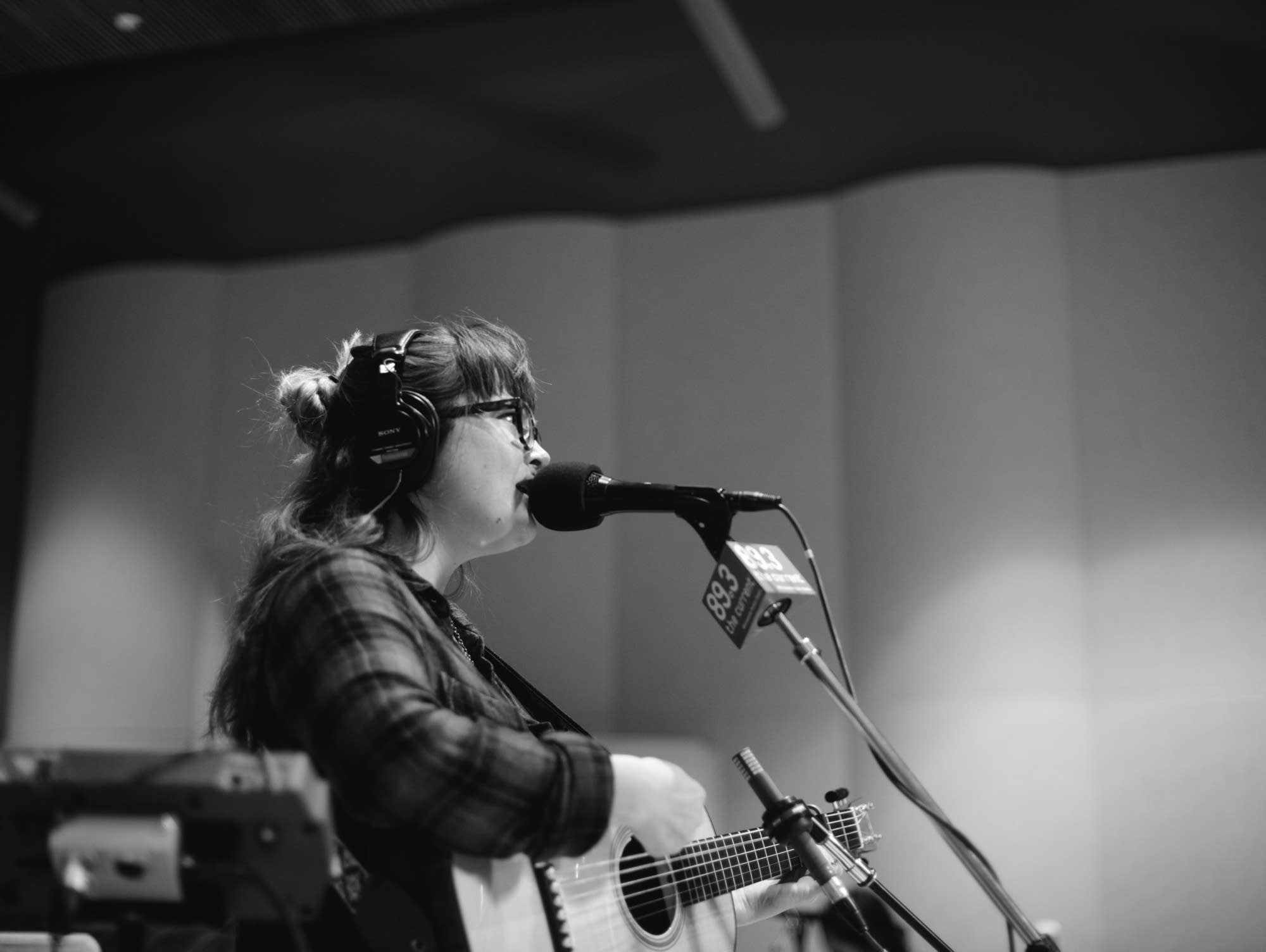 Sara Watkins performs in the studio