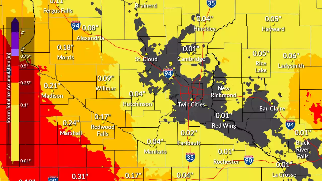 Slow-moving storm to drop ice, sleet, snow and rain across Minnesota ...