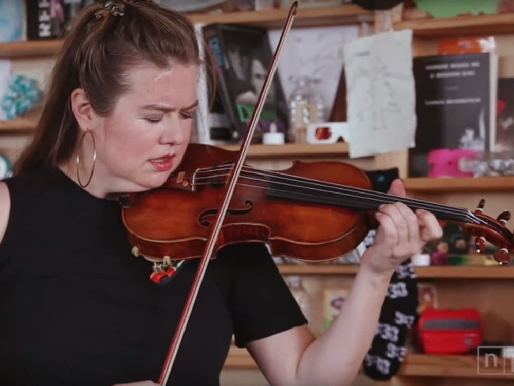 Watch violinist Lara St. John play at NPR Music's Tiny Desk