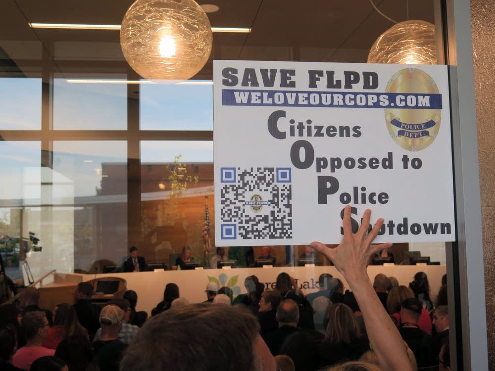 In reversal, Forest Lake votes to keep its police department | MPR News