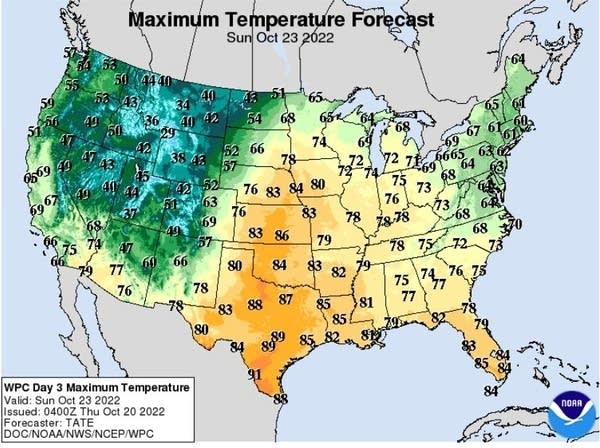 Trending warmer through Sunday | MPR News