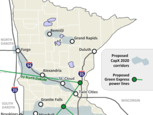 High Voltage Transmission Lines Map
