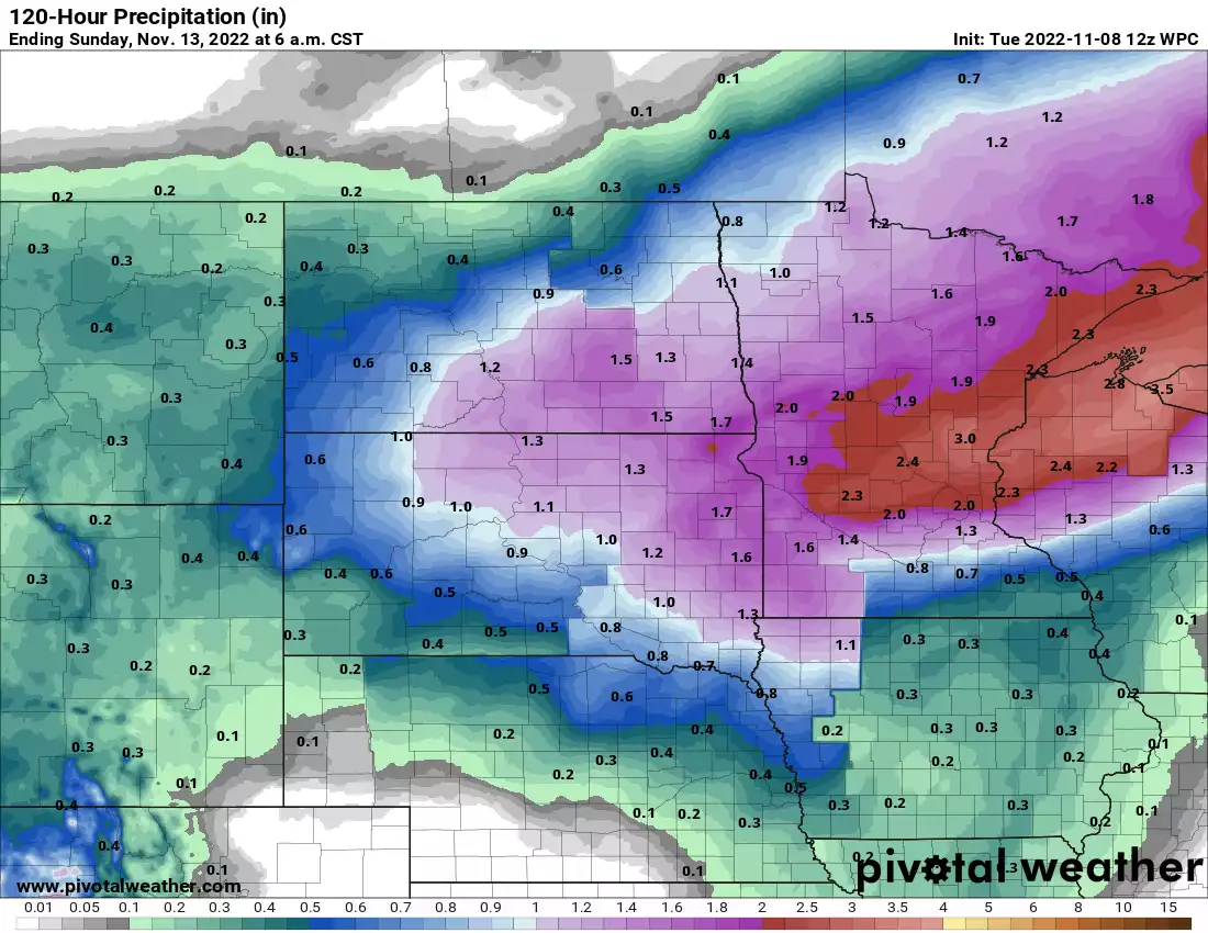 Waves of rain through Thursday; winter storm watch up north Thursday ...