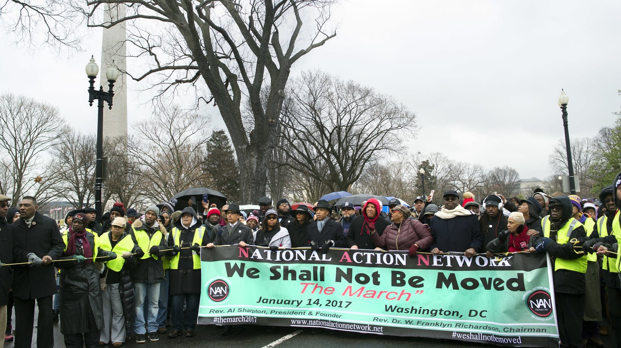 Marchers brave cold, rain for MLK march in DC | MPR News