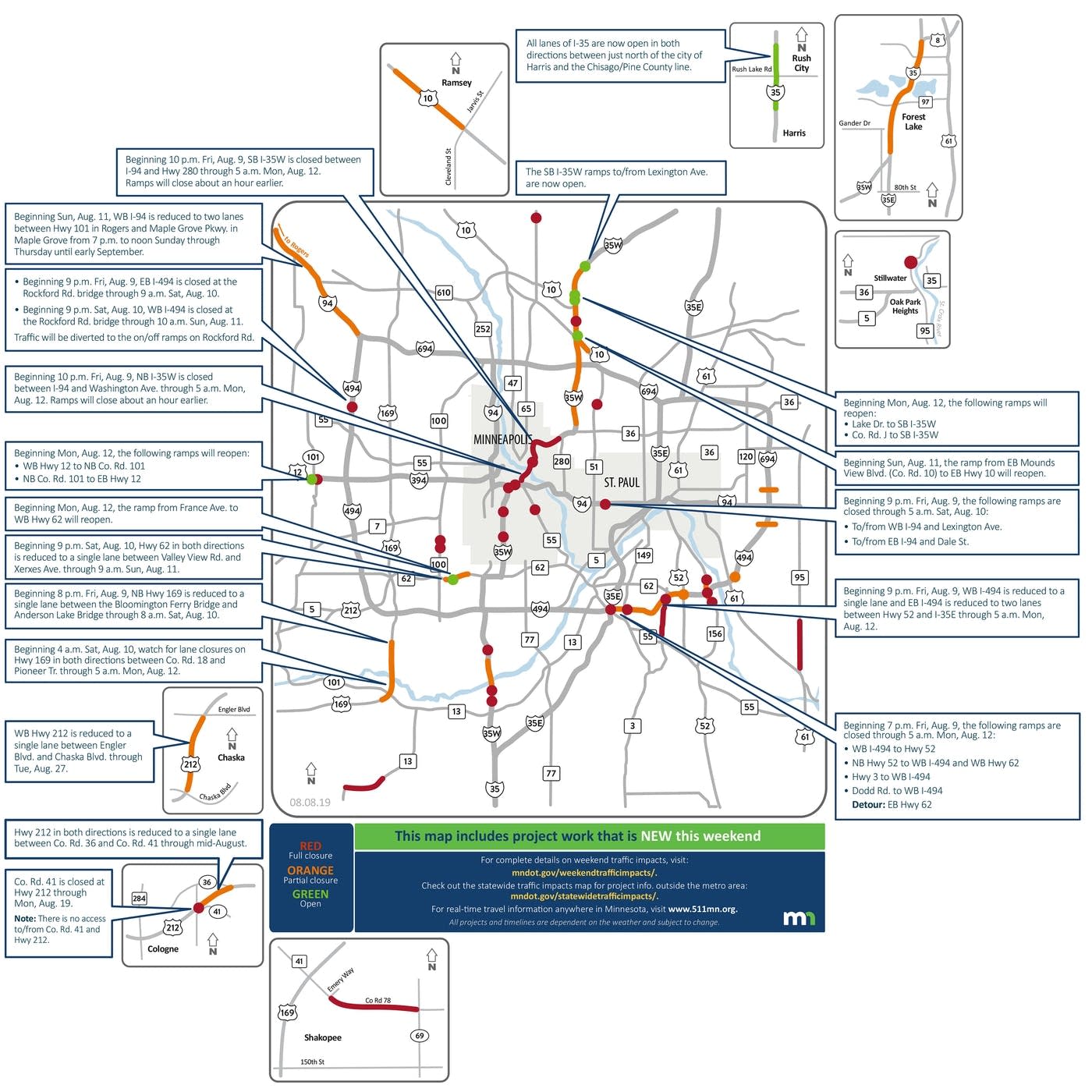 I-35W closure, heavy traffic to Duluth top weekend traffic woes | MPR News