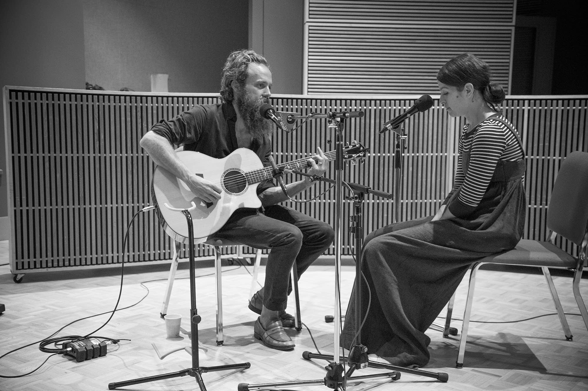 Sam Beam and Jesca Hoop perform in The Current studio