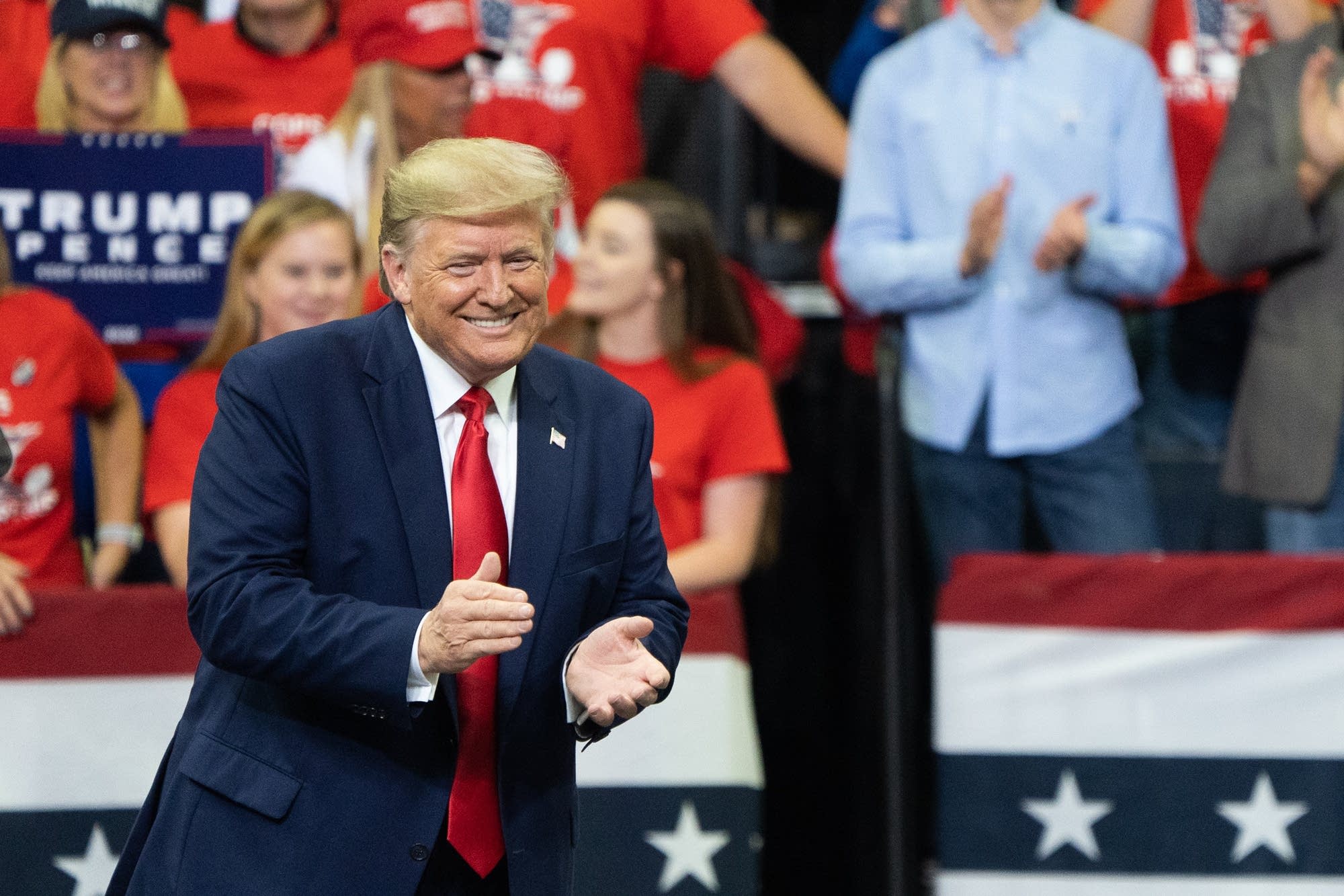 Photos: Trump supporters, opponents descend into downtown Minneapolis ...