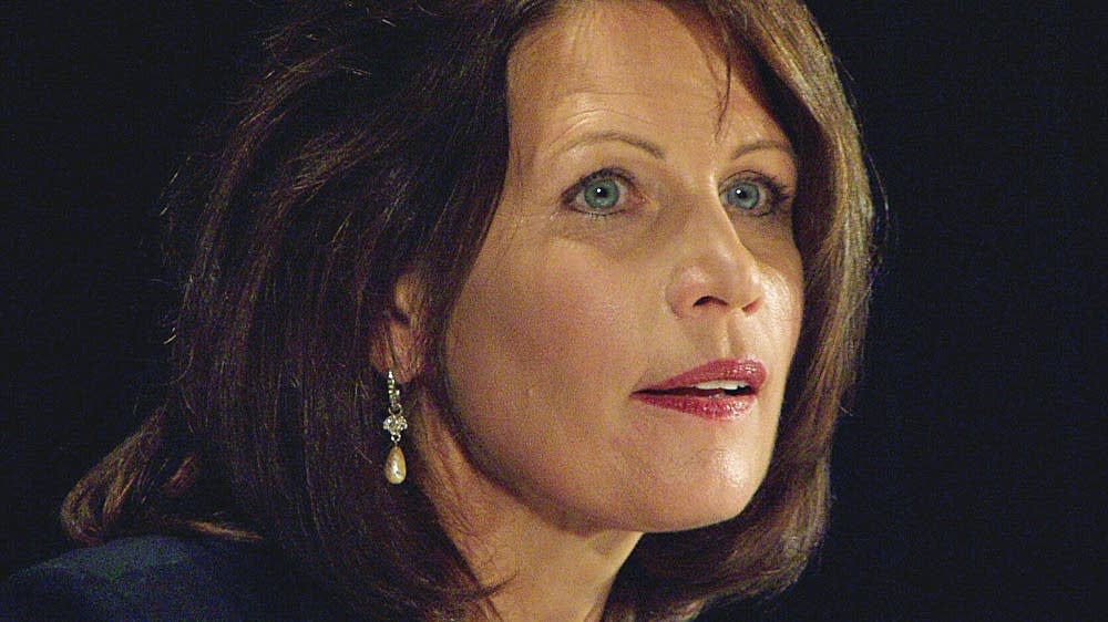 Overflow crowd turns up for Bachmann health care meeting | MPR News