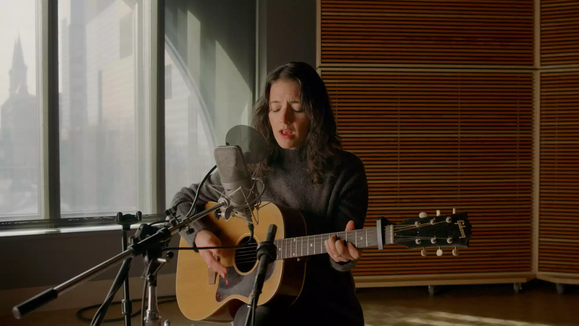 Michaela Anne performs in the Radio Heartland studio