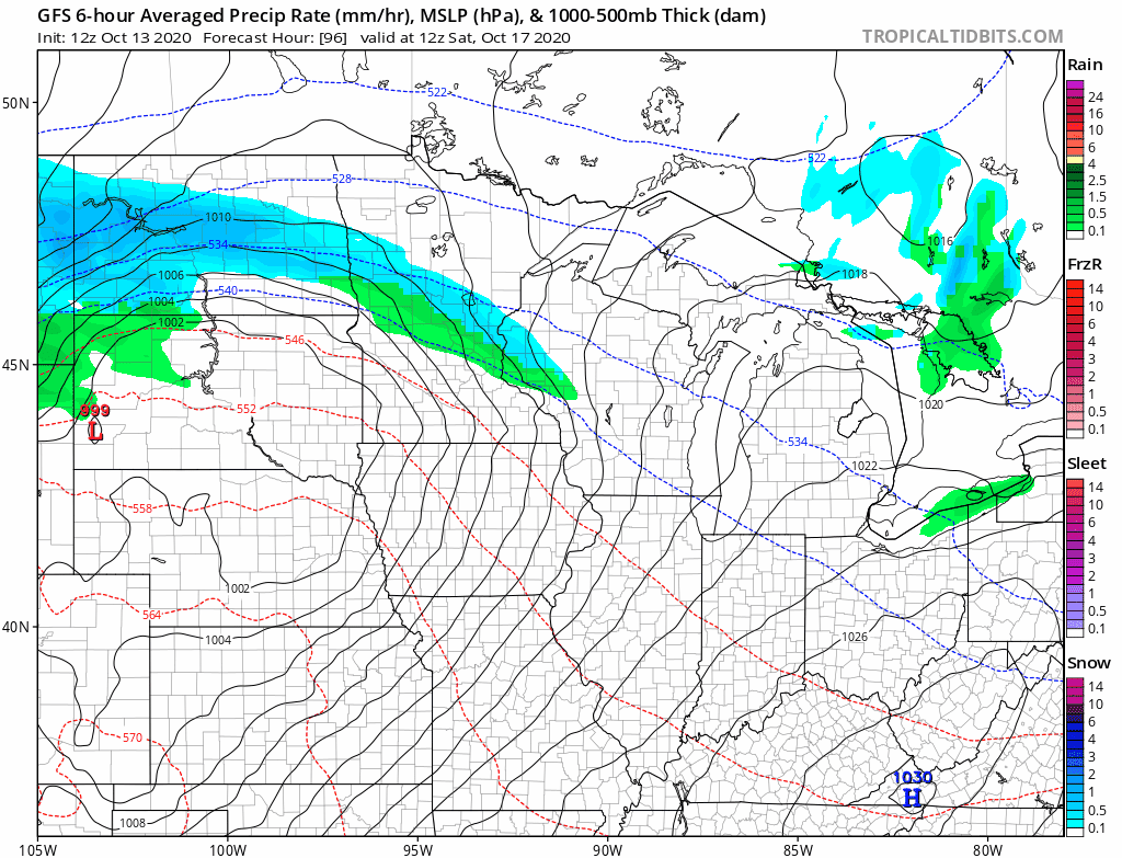 October surprise? Growing chance for accumulating snow up north ...