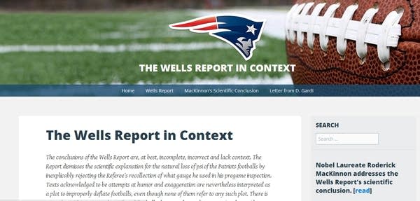 Patriots issue rebuttal to Deflategate report | MPR News