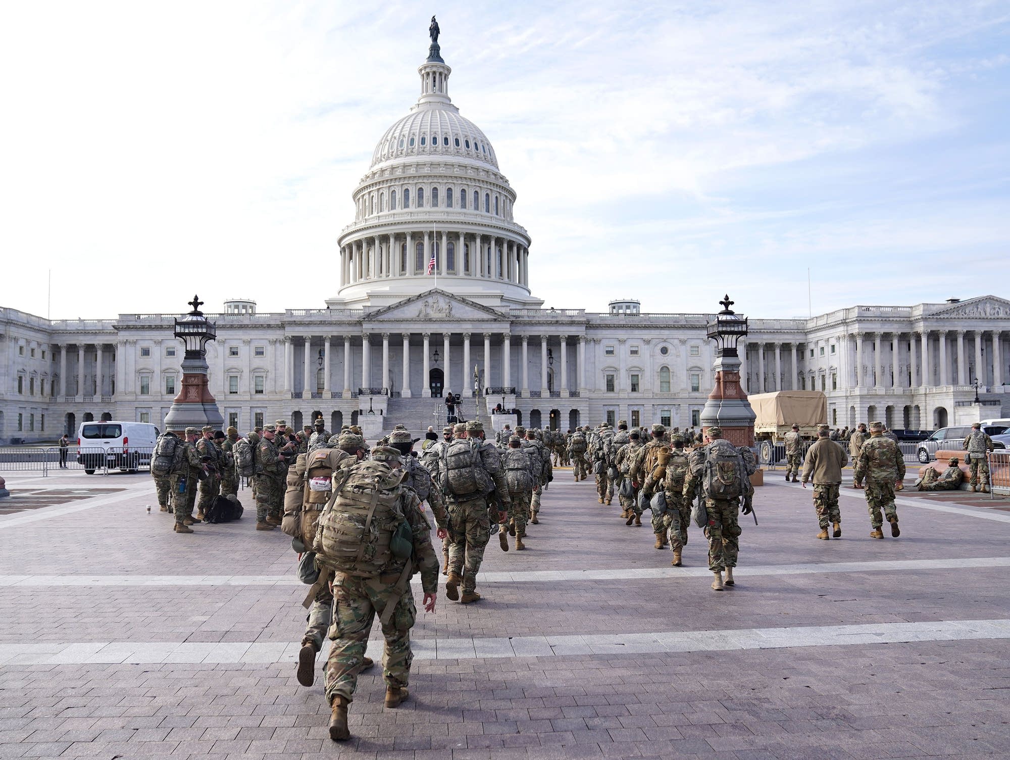 Guard troops pour into Washington as states answer the call | MPR News