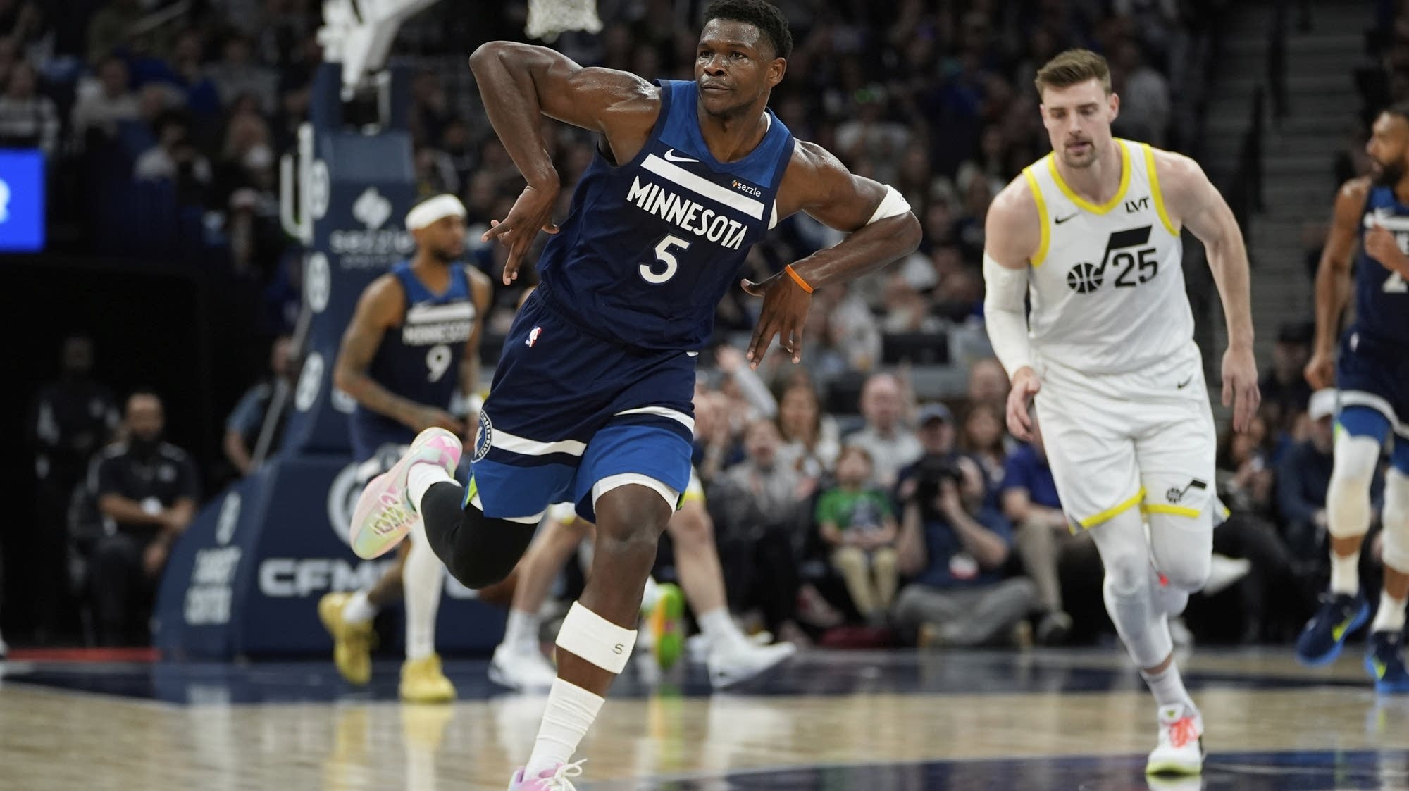 Timberwolves win 116-105 over Jazz, secure playoff spot | MPR News